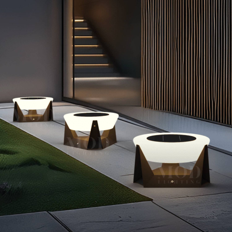 VIVZONE Solar Powered Outdoor Floor Lamp Garden Lights | Wayfair