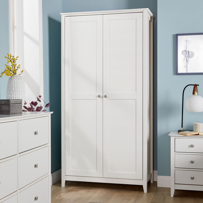 Lark Manor Citronelle 2 Door Manufactured Wood Wardrobe | Wayfair.co.uk