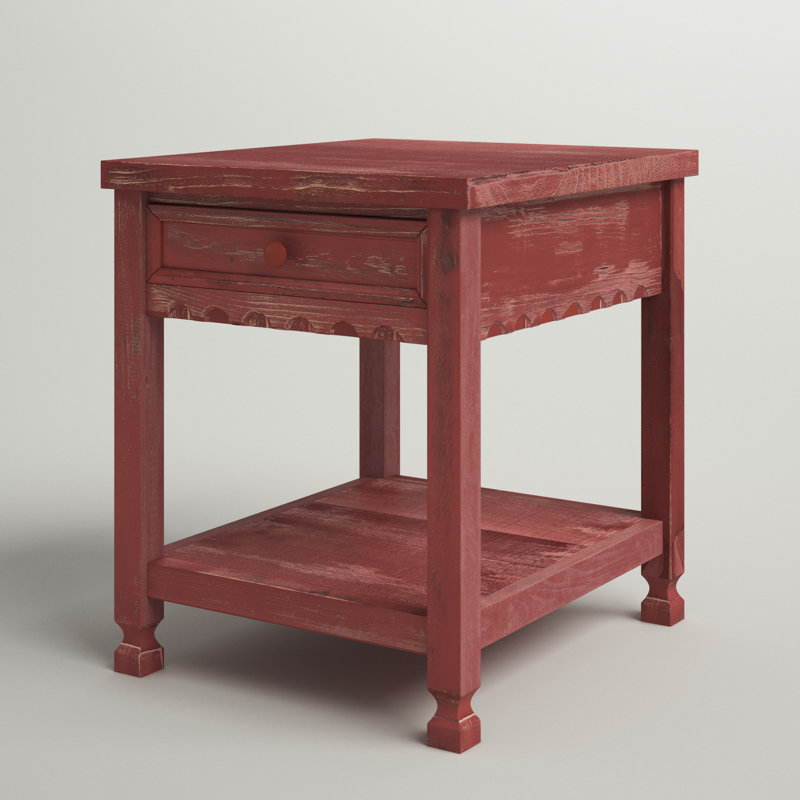 Lark Manor Arkadia Solid Wood End Table with Storage & Reviews | Wayfair