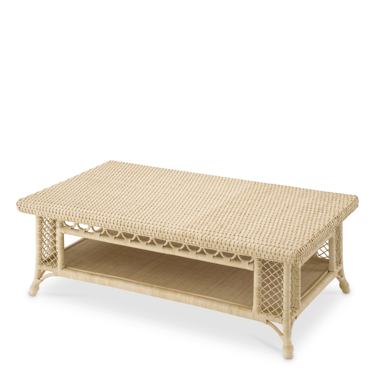 Eichholtz USA Coffee Table Saba Rectangular Natural Rattan | Perigold