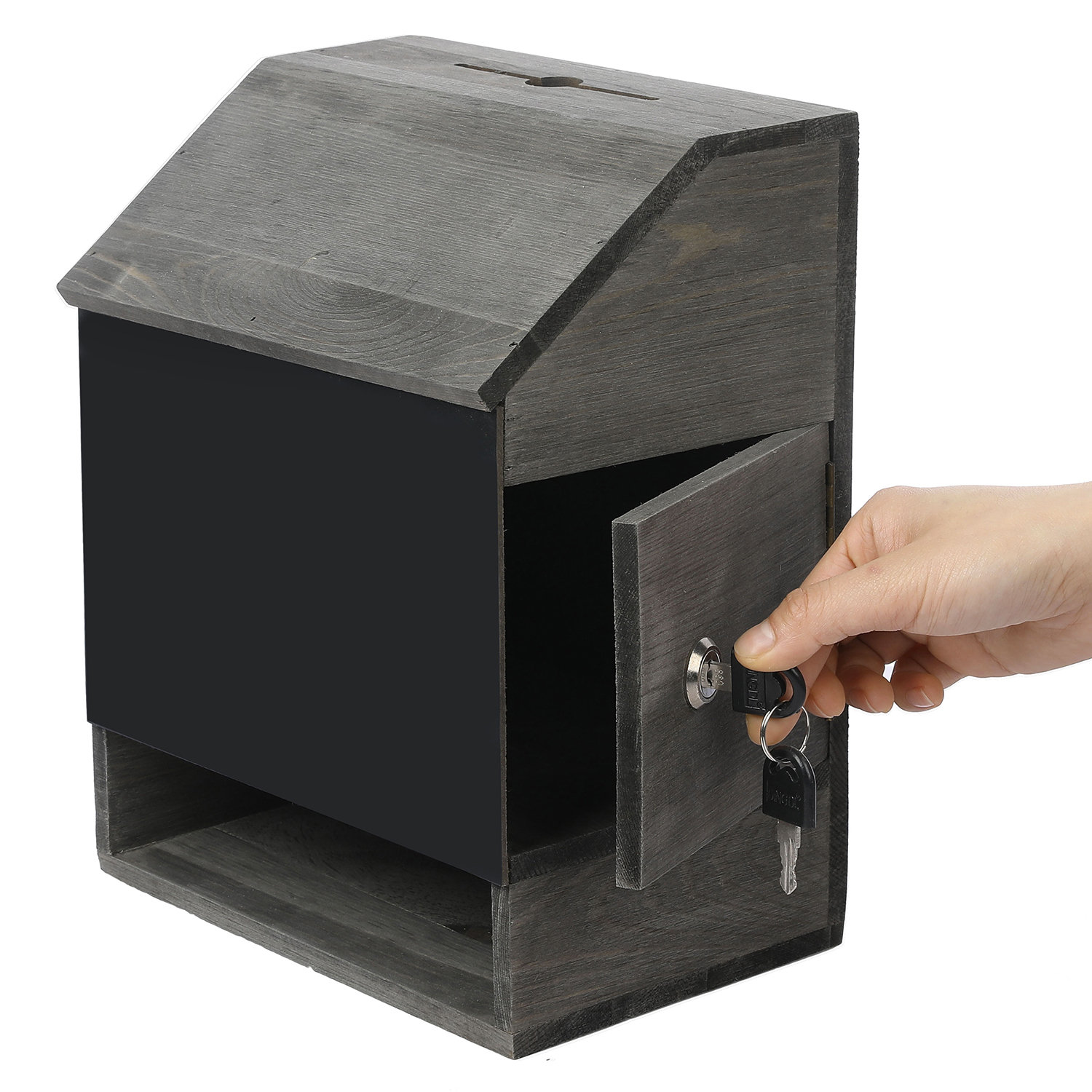 Gracie Oaks Solid Chalkboard Tip Suggestion Box | Wayfair
