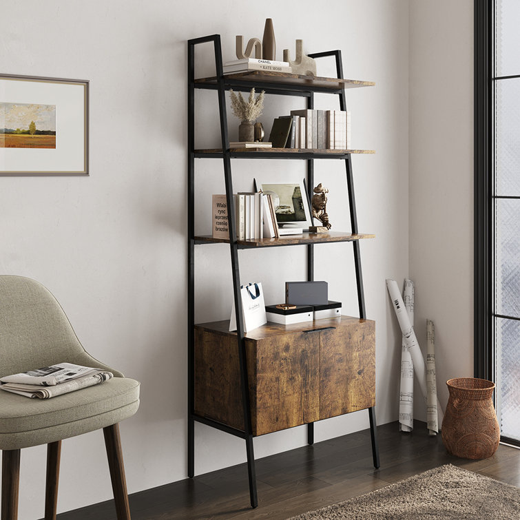 Borough Wharf Awalt 183.5cm H x 71cm W Metal Standard Bookcase ...
