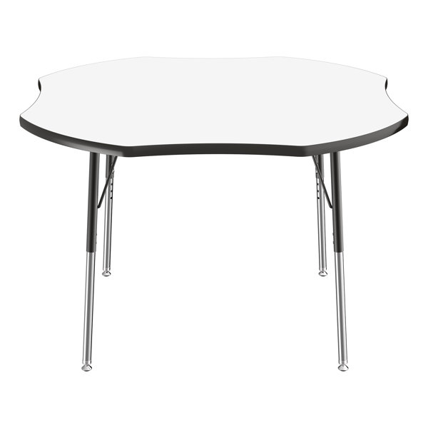 Learniture Whiteboard Adjustable Novelty 4 Students Activity Table ...