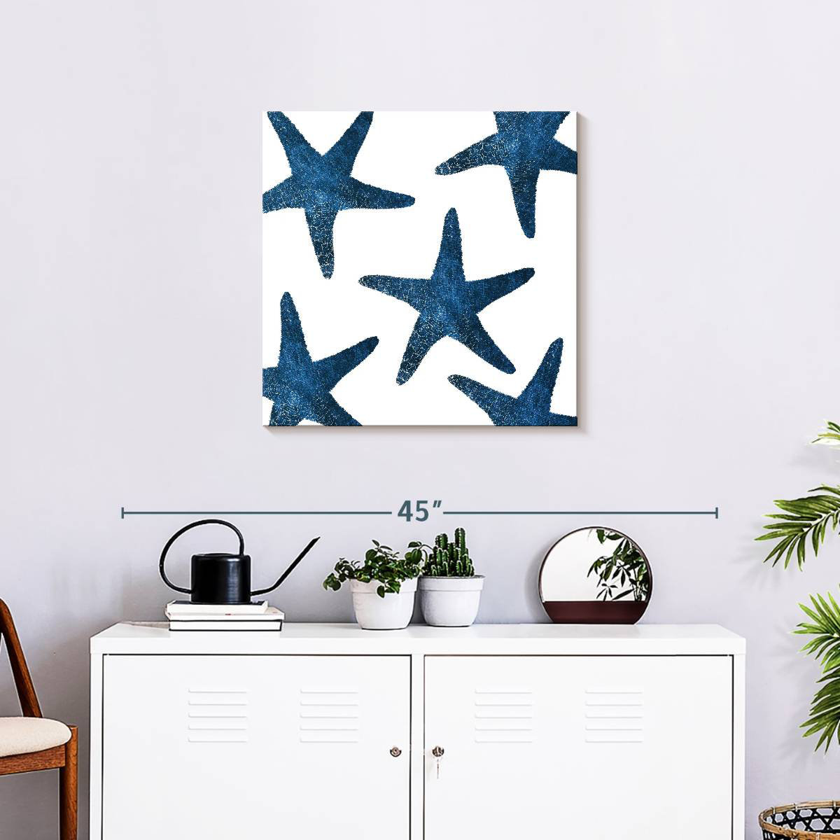 Elephant Stock Navy Starfish Collage | Wayfair