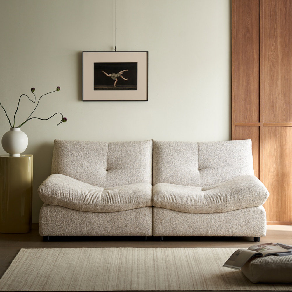 One Allium Way® Modern Minimalist Tofu-Block Modular Sofa | Wayfair
