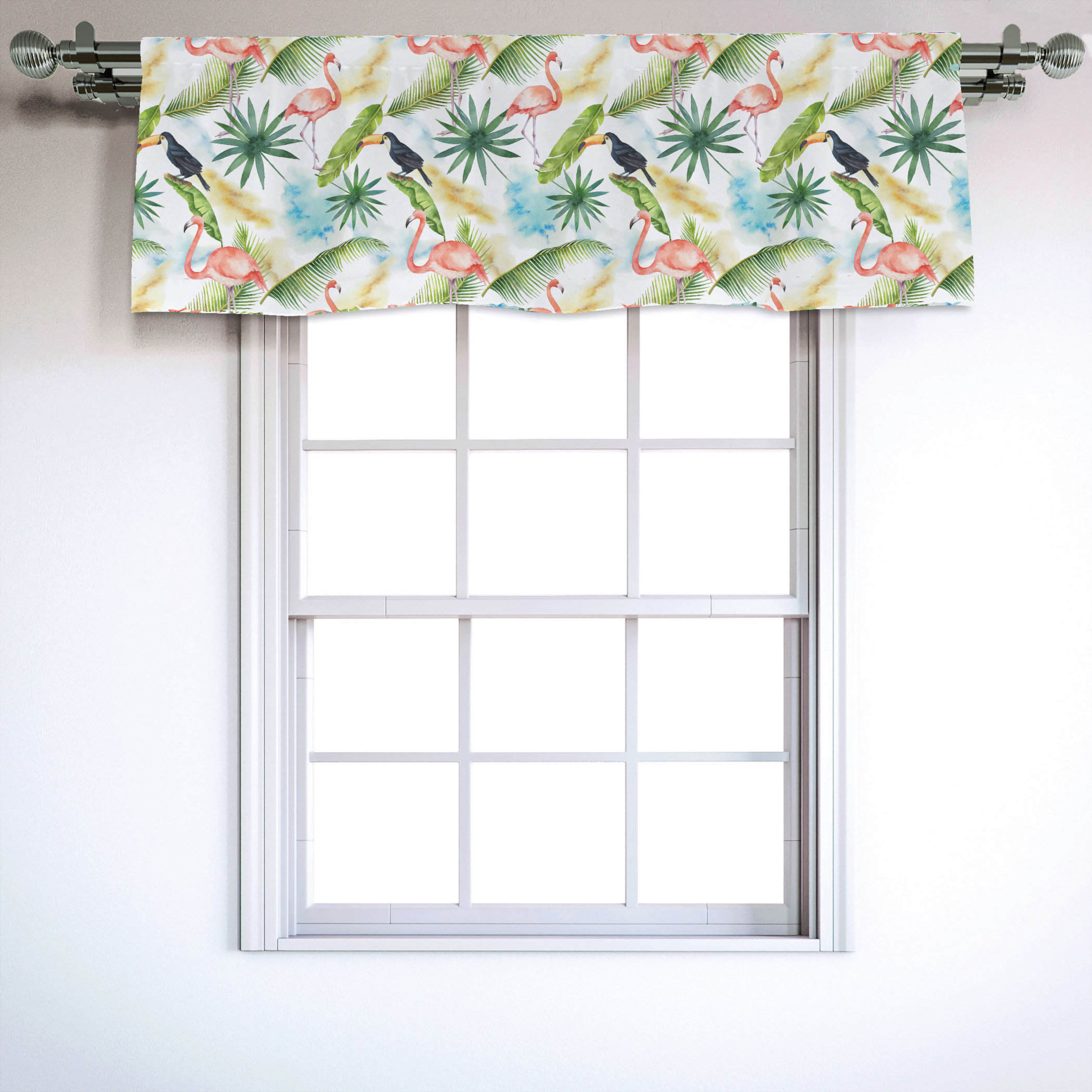 East Urban Home Hawaiian 54" Window Valance | Wayfair