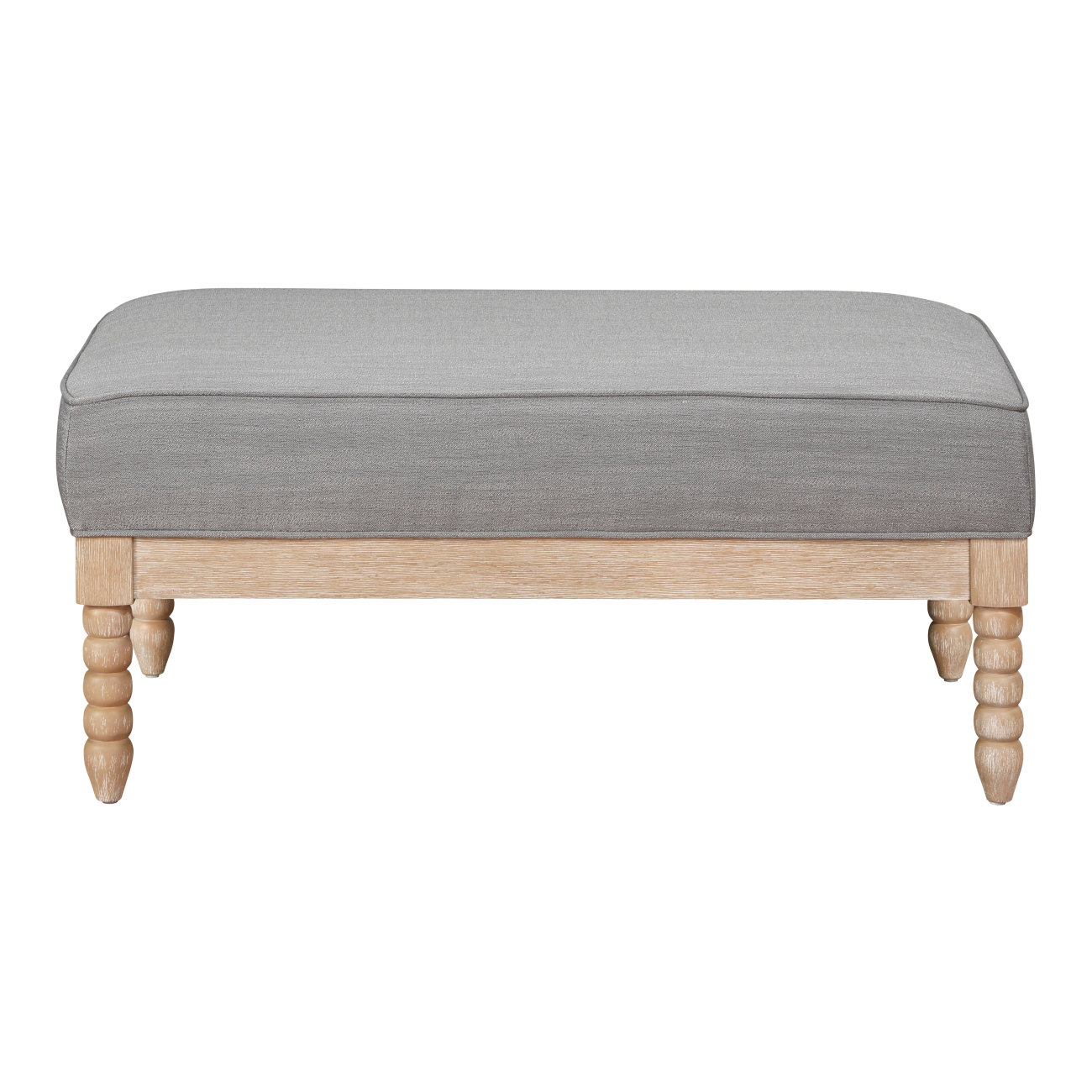 Wildon Home® Modern Ottoman Ottoman Wood, Gray Ottoman | Wayfair