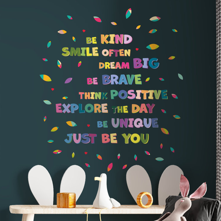 Walplus Colorful Inspirational Lettering Quote Wall Sticker & Reviews ...
