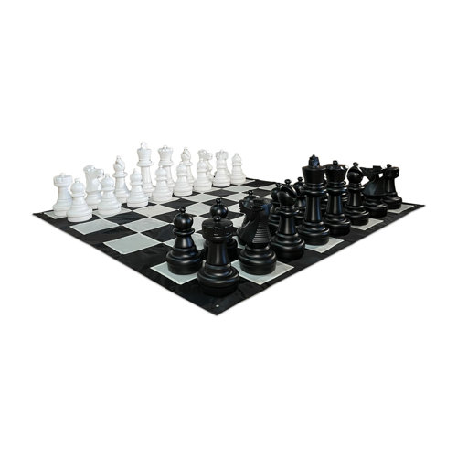 MegaChess Quick Fold Nylon Giant Chess Mat with 13" Squares & Reviews ...