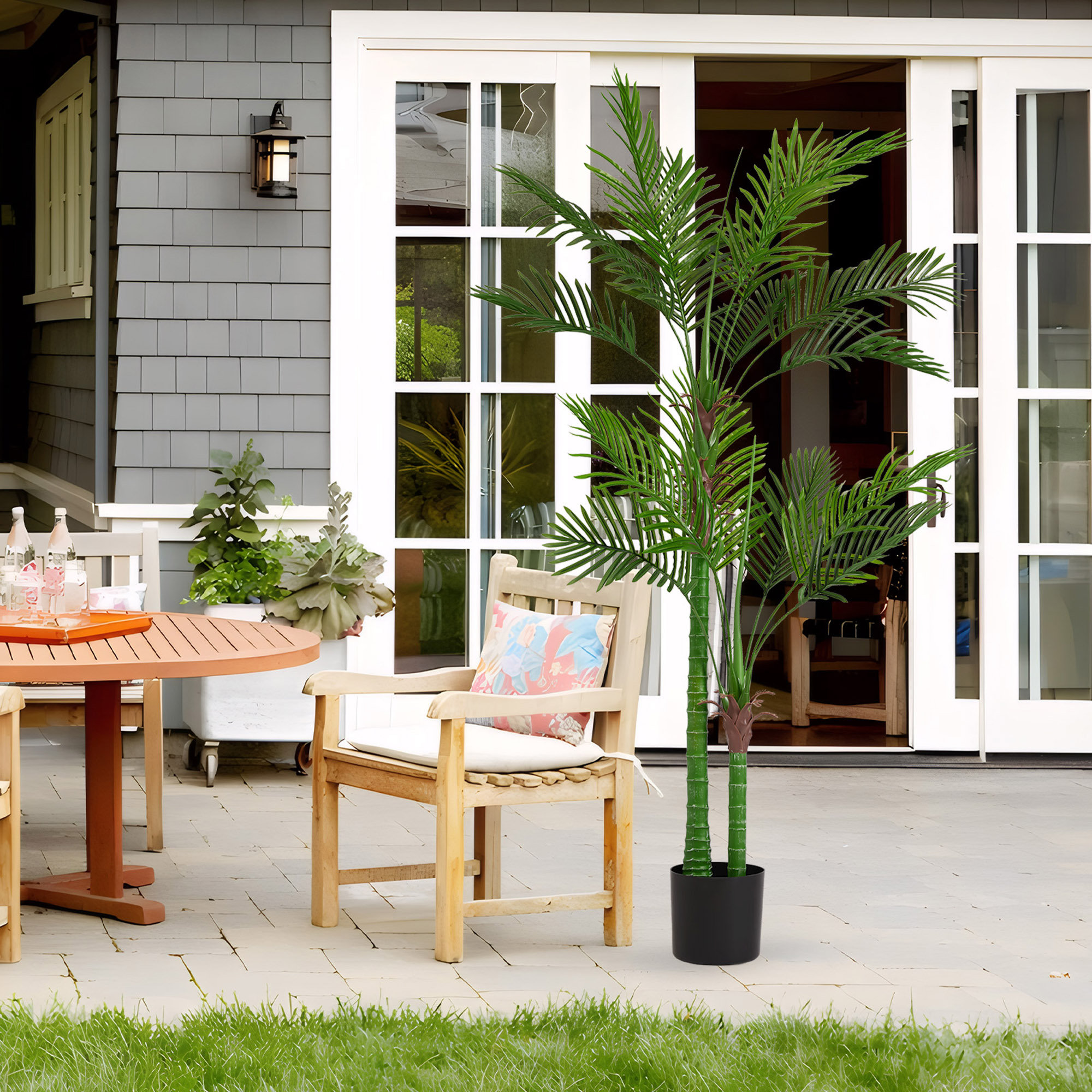 Primrue New High-End Market Indoor Leaf Simulation Double Rod Loose ...