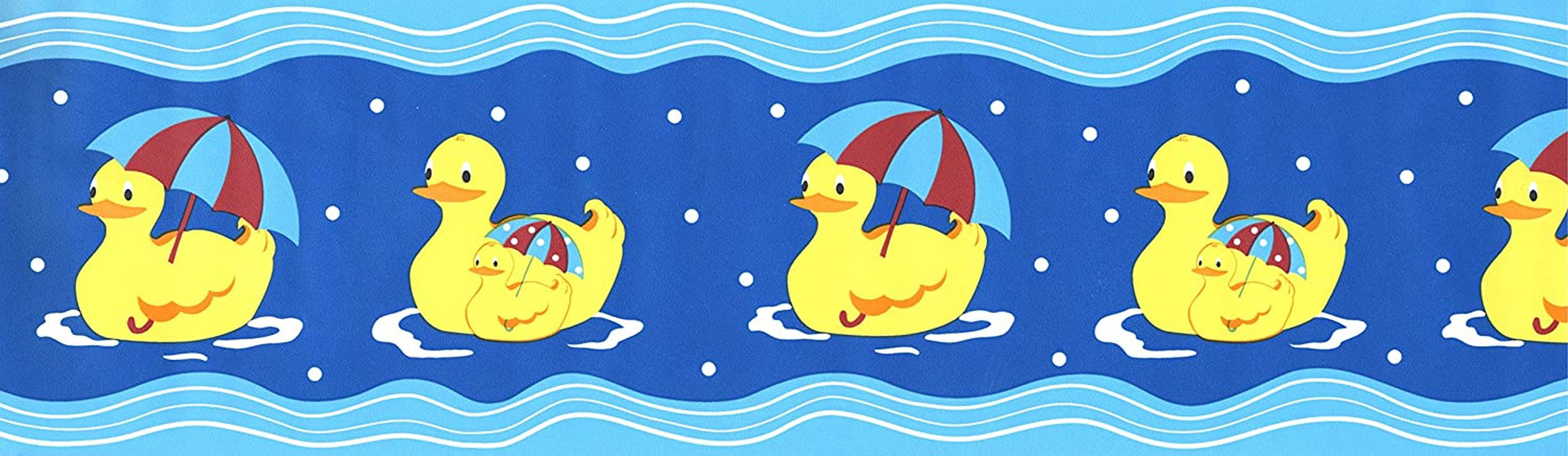 Zoomie Kids Concord Wallcoverings Wallpaper Borders Kids Pattern Ducks ...