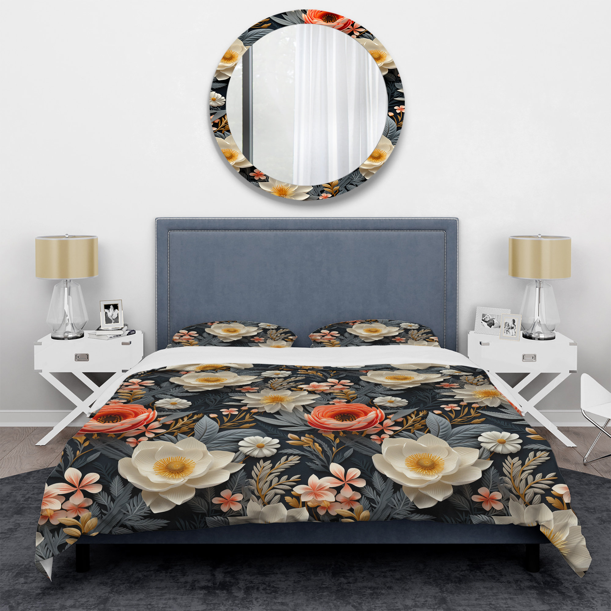 Design Art Nature'S Exquisite Floral Collage V - Floral Duvet Cover Set ...