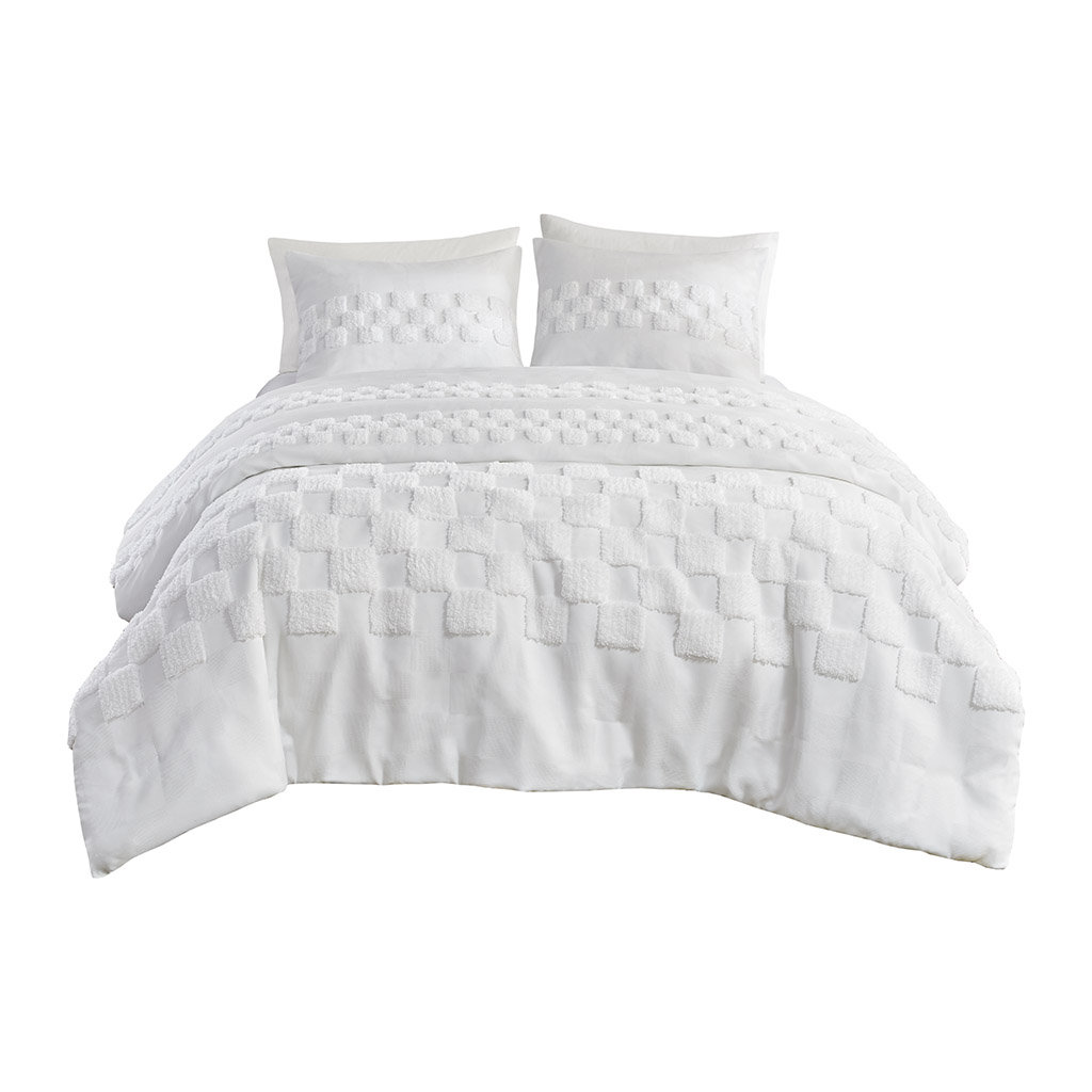 Gracie Mills Theodore Supreme Comfort 3-Piece Chenille Bedding Set ...