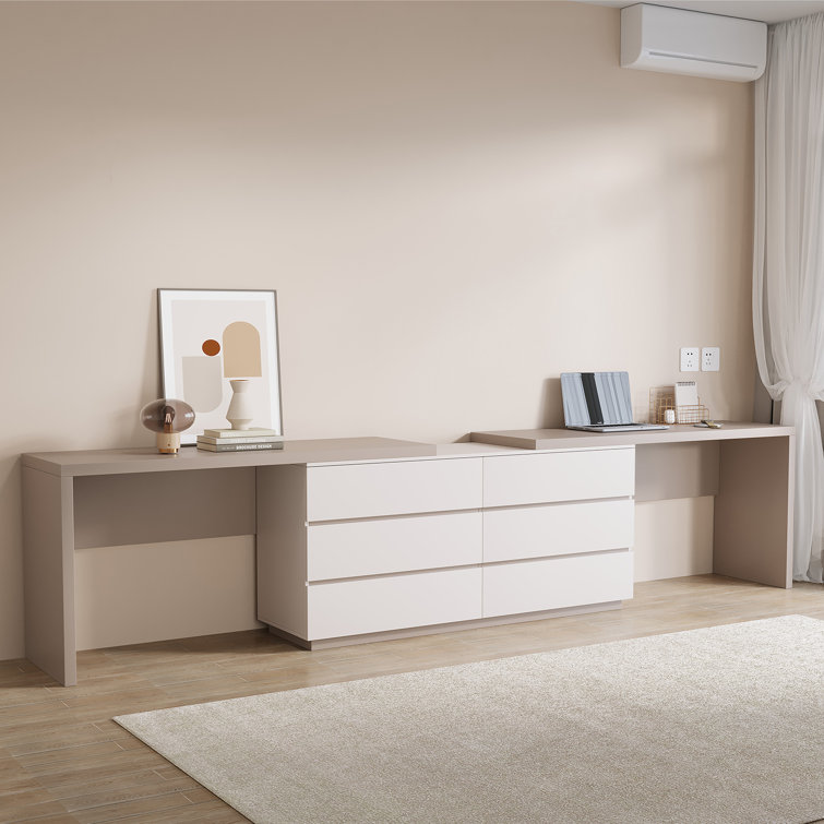 Hokku Designs Jerymiah Modern Home Office Expandable Dresser Desk ...