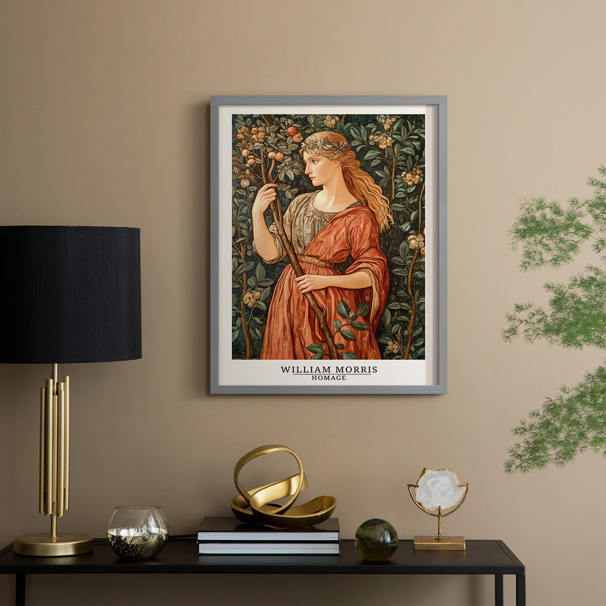Dakota Fields WM MORRIS Series CMXXVIII Framed Print - Solid Wood | Wayfair