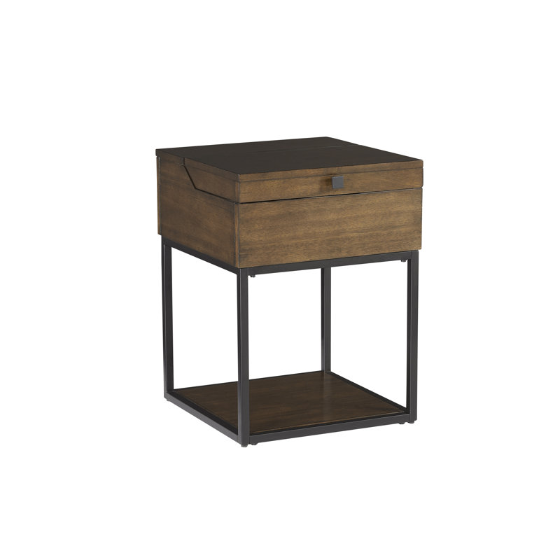17 Stories Melchora Frame End Table with Storage | Wayfair