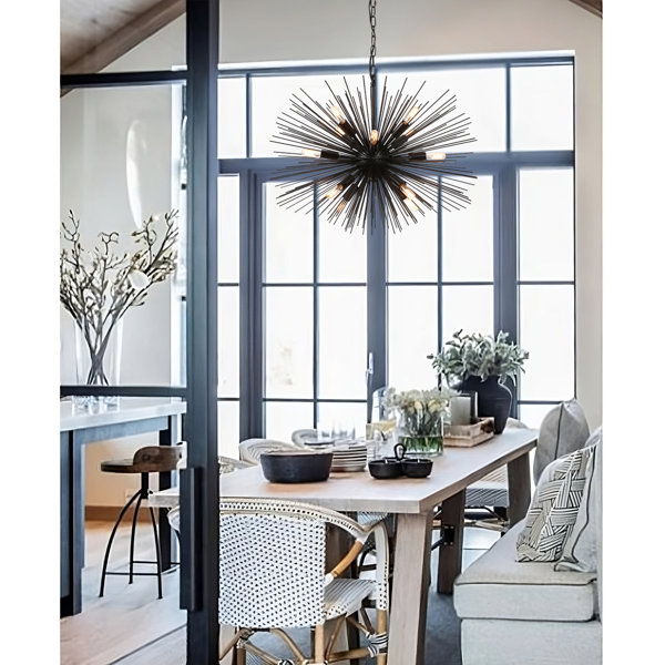 Wrought Studio™ 28 Inch Astra Sputnik Satellite Pendant Light, Spike ...