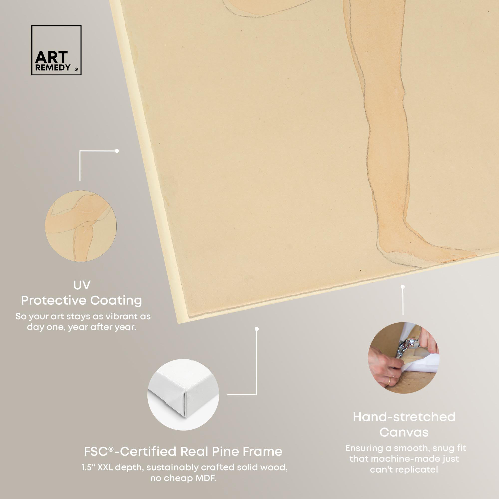 Art Remedy Dancing Figure Canvas Classic Feminine Figure Art by Art ...