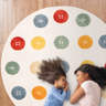 Orian Rugs Inc. Playroom Buttons Benchmark Stain Resistant Kids Area ...