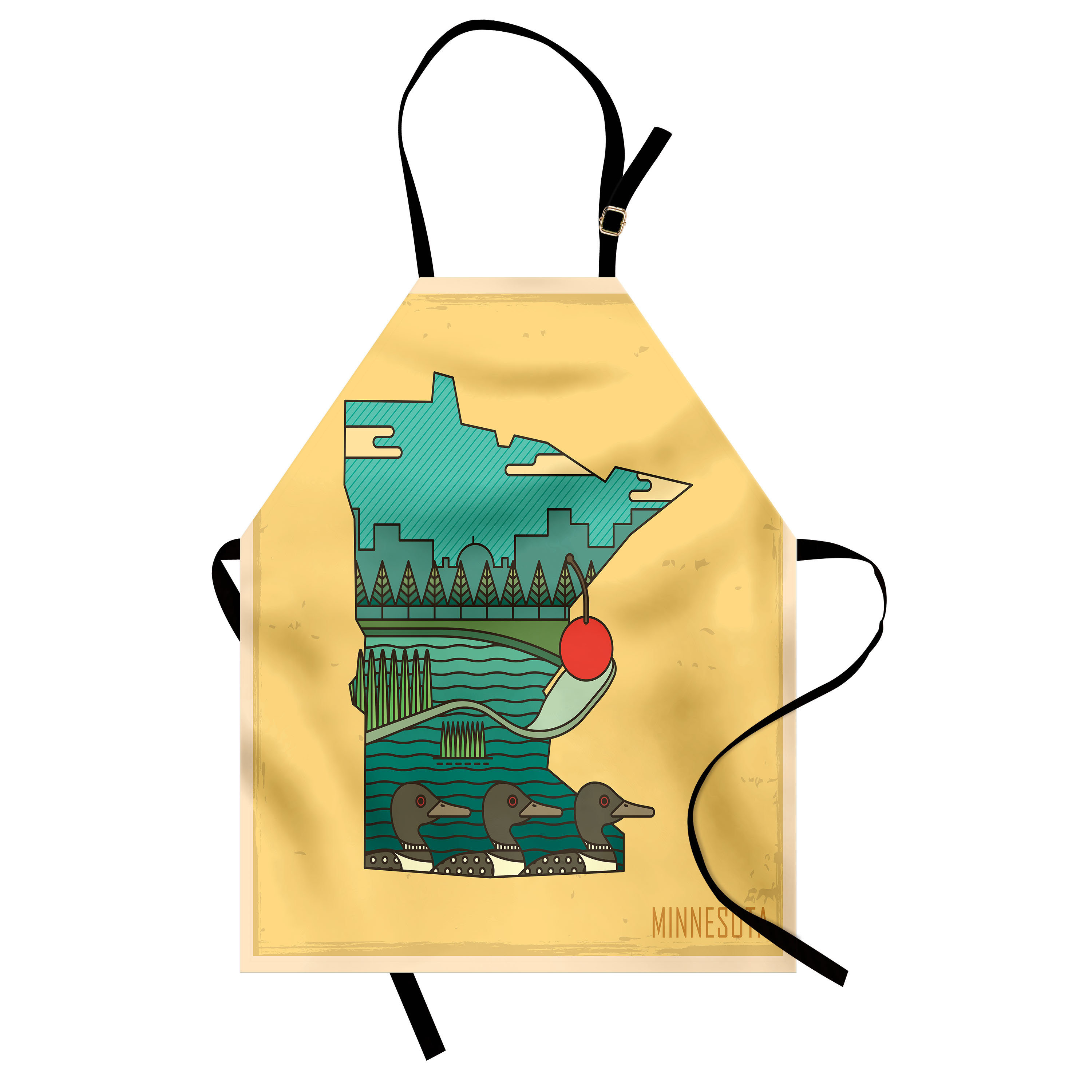East Urban Home Minnesota Apron, Cooking Gardening, Adult Size ...