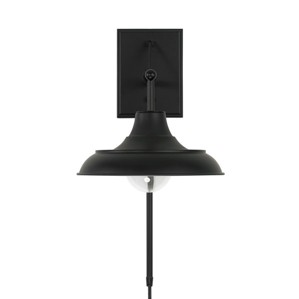 Breakwater Bay Jez 1 - Light Dimmable Matte Black Barn Light | Wayfair