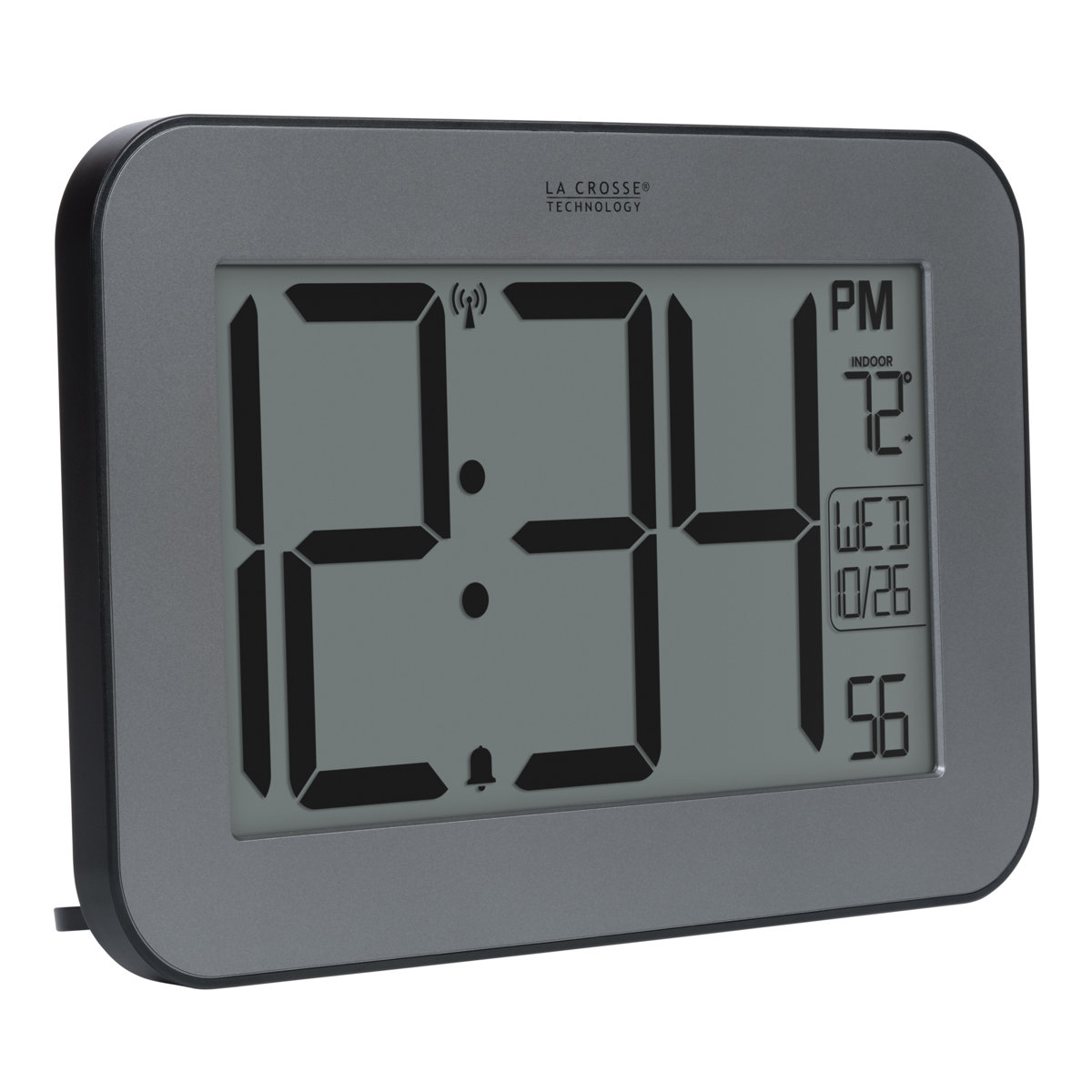 La Crosse Technology Large Time Digital Atomic Clock with 4-Inch digits ...