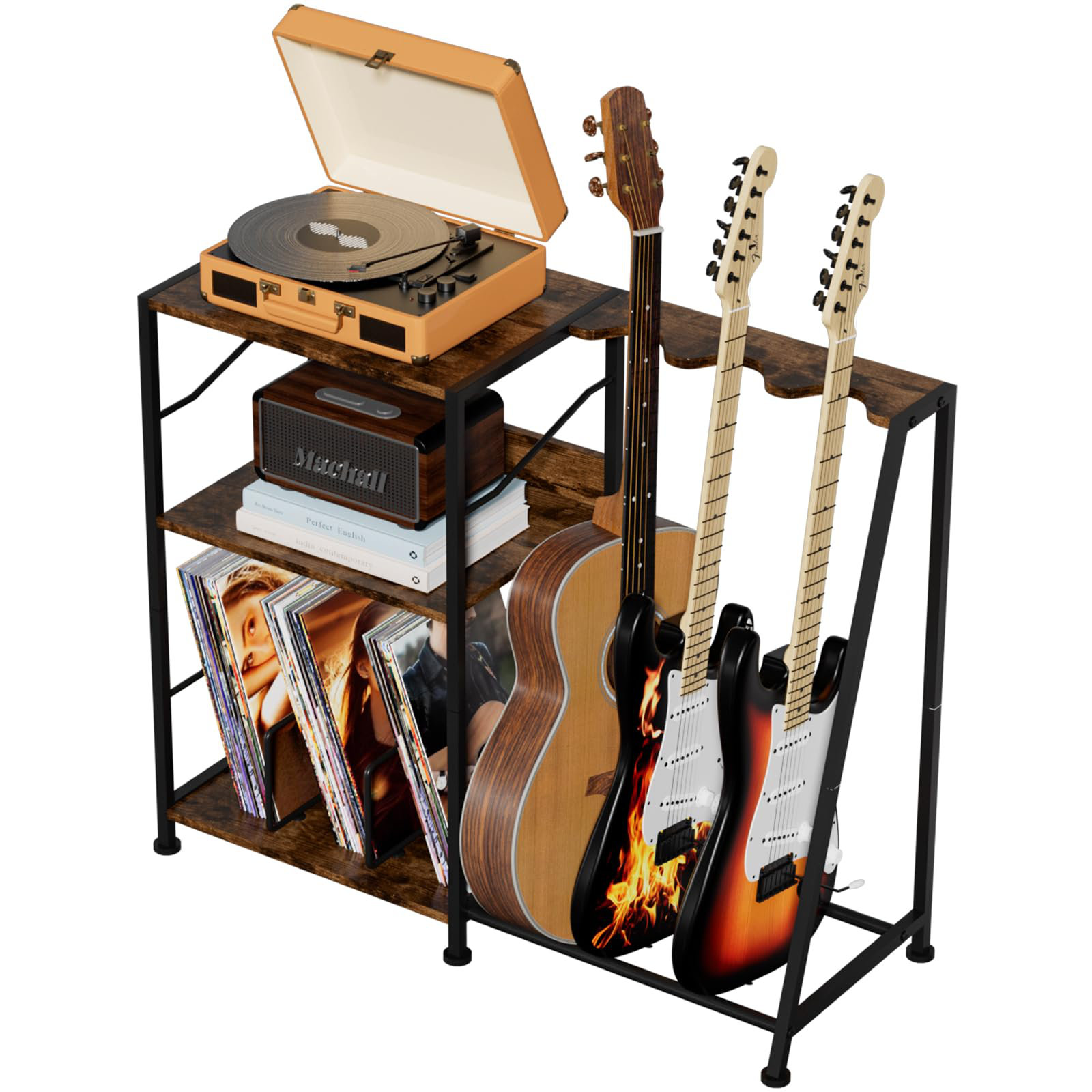 17 Stories 3 Tier Record Player Stand | Wayfair