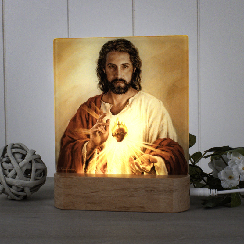 Glow Decor Sacred Heart of Jesus Night Light | Wayfair