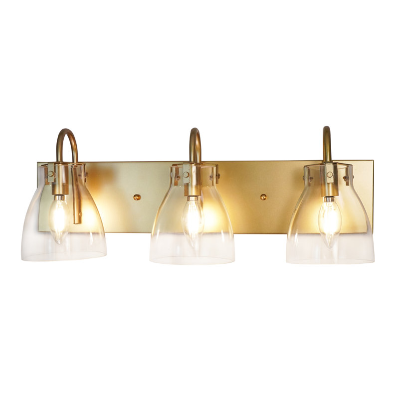 Everly Quinn Elbie 3 - Light Dimmable Vanity Light 21.8In Bathroom ...