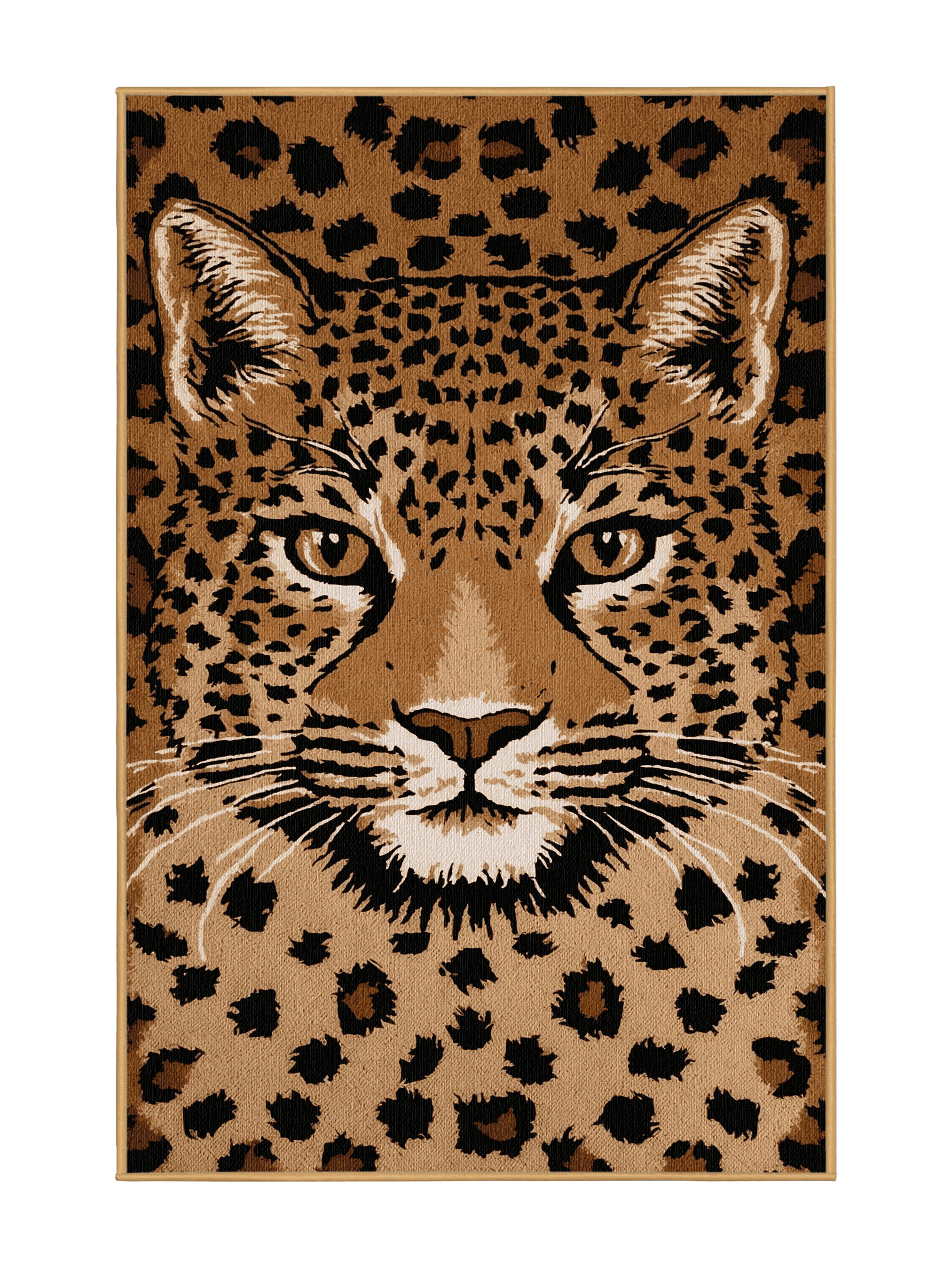 Hokku Designs Washable Leopard Cat Big Cats Area Rug | Wayfair