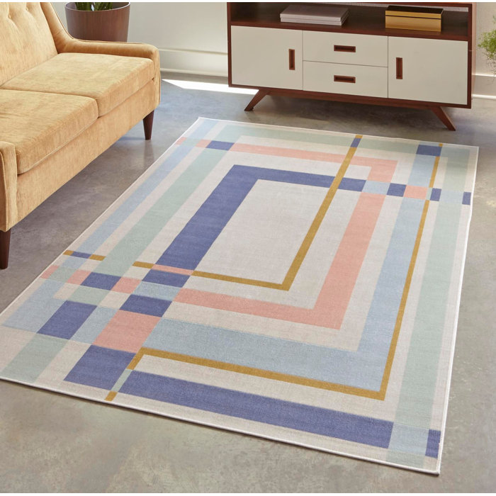 Ebern Designs Arean Geometric Rug & Reviews | Wayfair