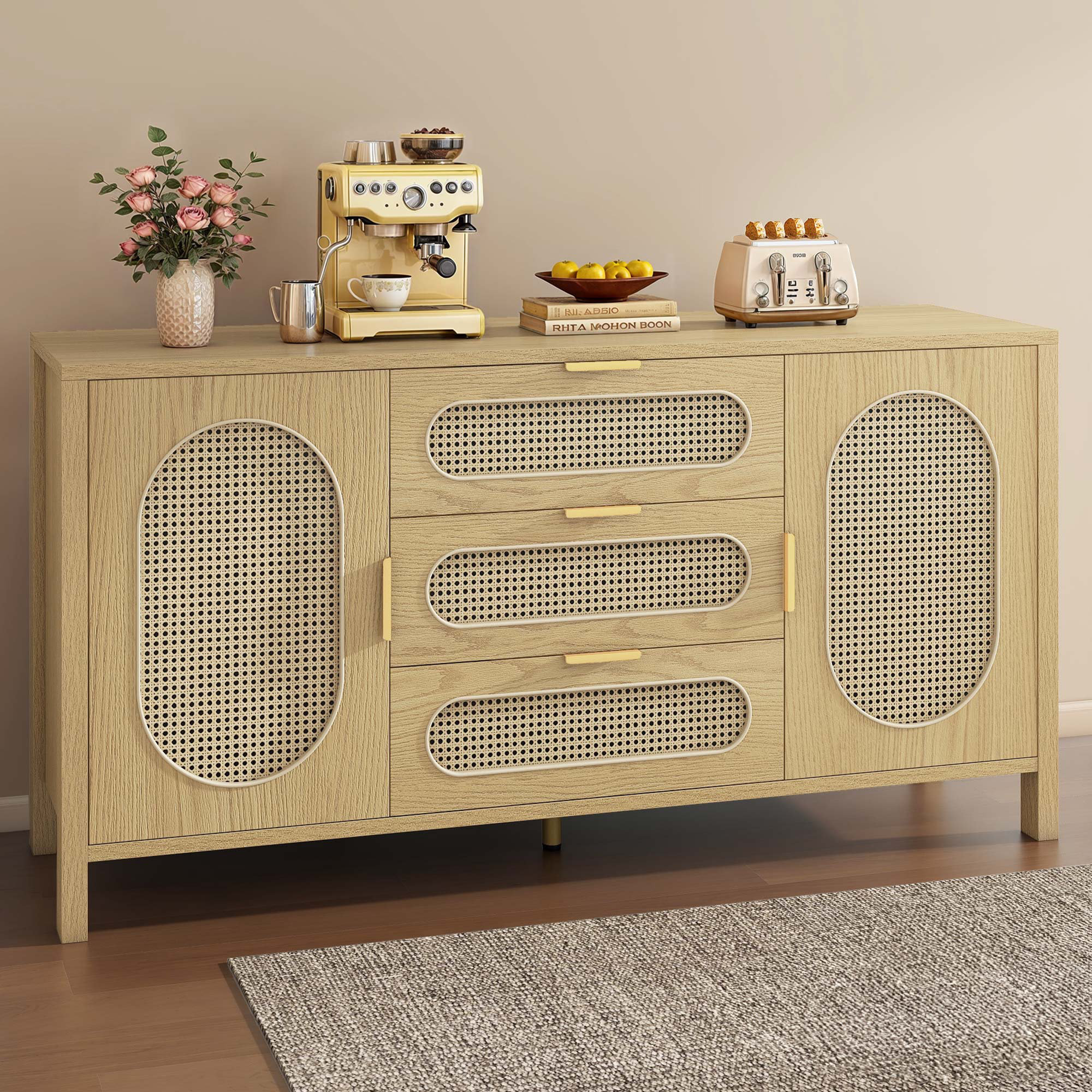 Bay Isle Home™ 63'' Sideboard Buffet Cabinet | Wayfair
