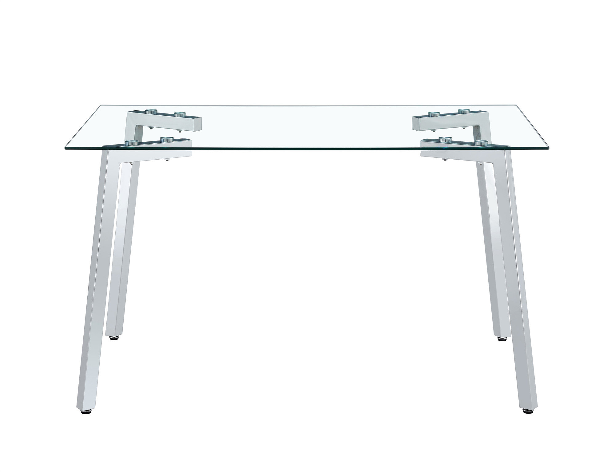 Wrought Studio™ Glass Dining Table Transparent (Only Tables, No Chairs ...