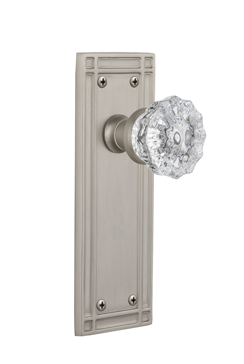 Nostalgic Warehouse Mission Plate with Crystal Door Knob | Wayfair