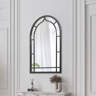 Canora Grey Otho 47" Arched Black Wall Mirror | Wayfair