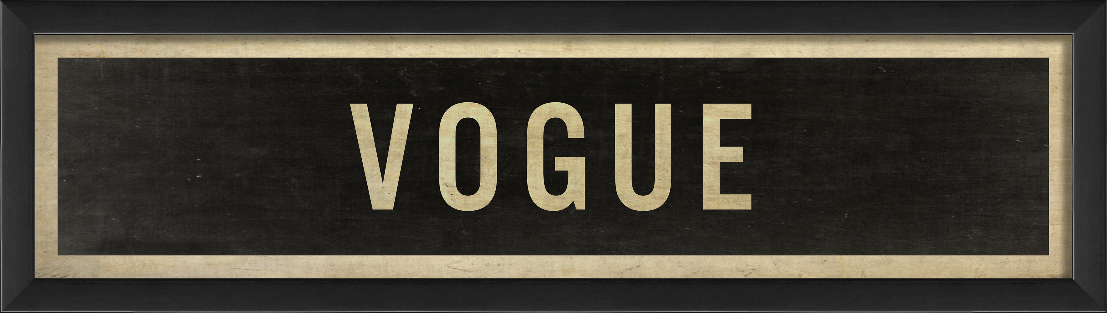 The Artwork Factory Sign Vogue Framed Textual Art | Wayfair