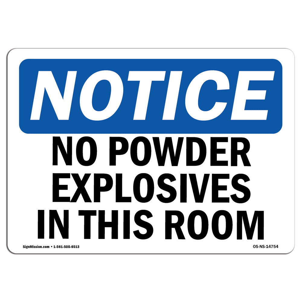 SignMission No Powder Explosives in this Room Sign | Wayfair