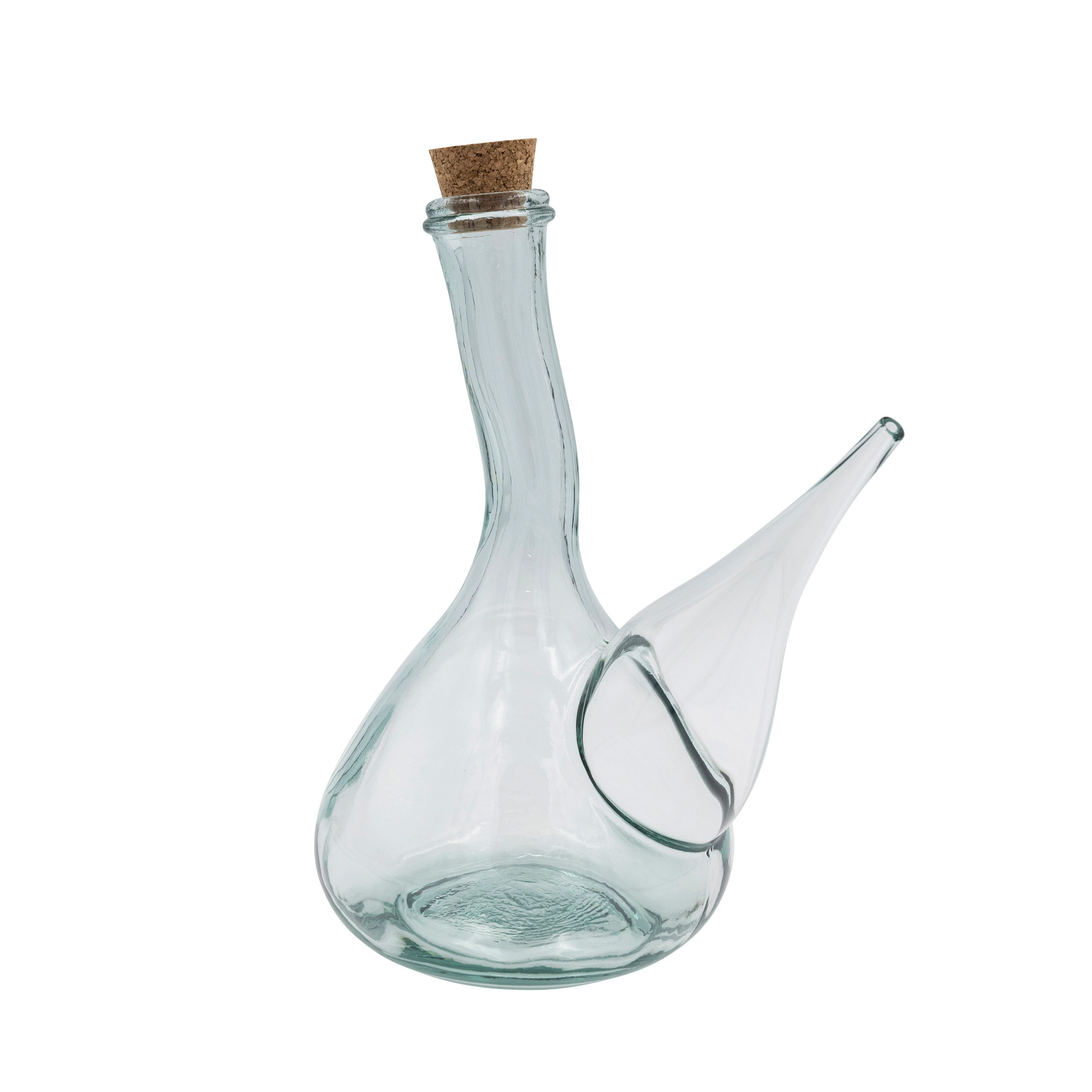Wrought Studio Round Reclaimed Traditional Glass Wine Pitcher With Cork ...