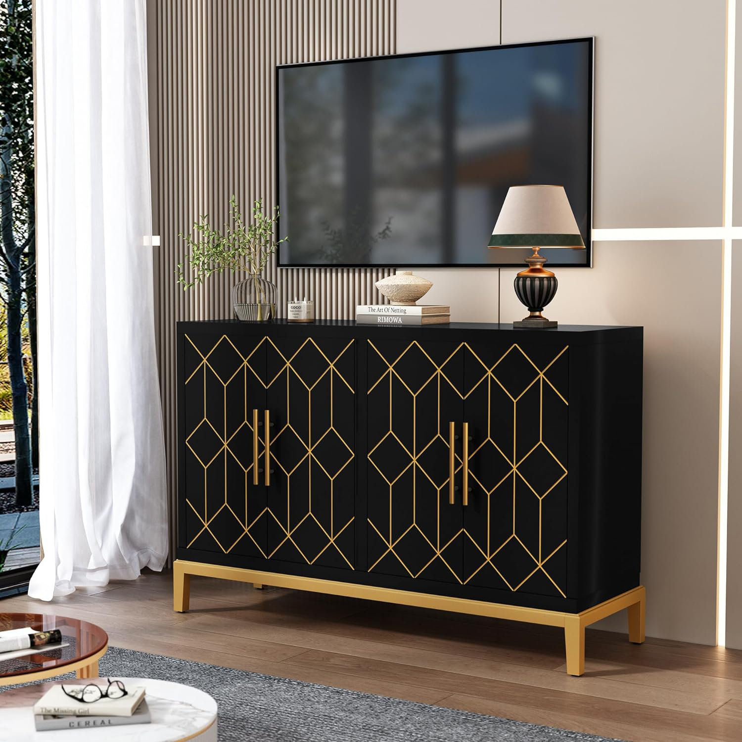 Everly Quinn Lodean Accent Cabinet | Wayfair