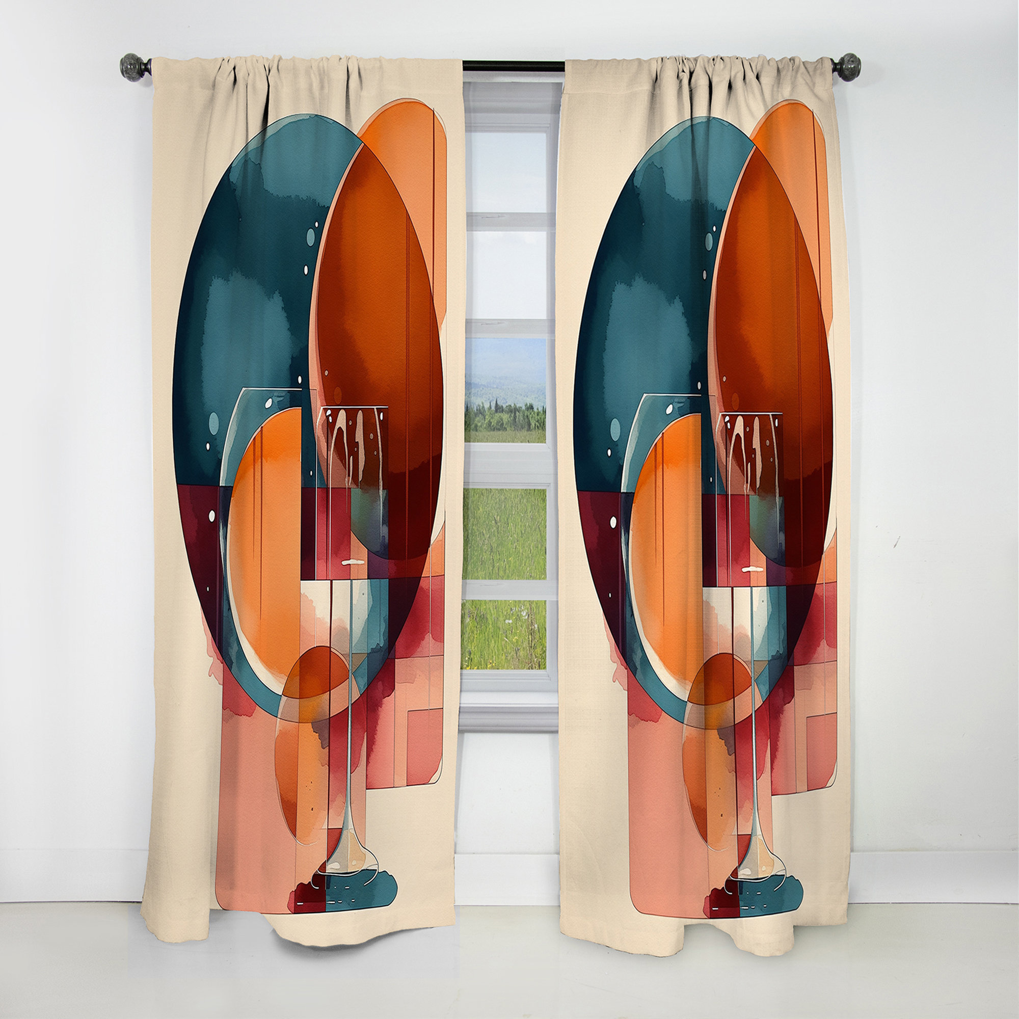 Corrigan Studio The Geometry Of Light IV - Abstract Curtain - Blackout ...