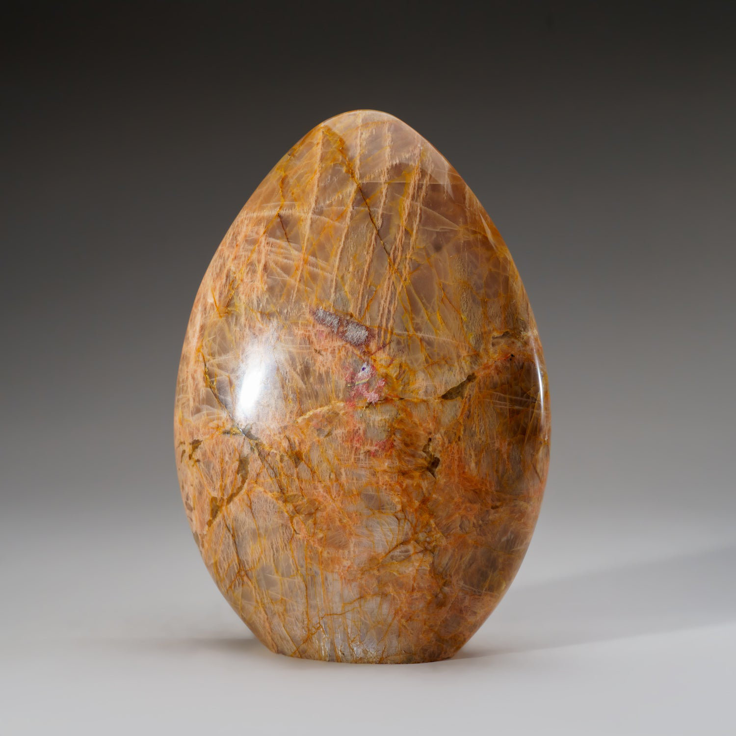 Astro Gallery of Gems Genuine Polished Peach Moonstone Freeform from ...
