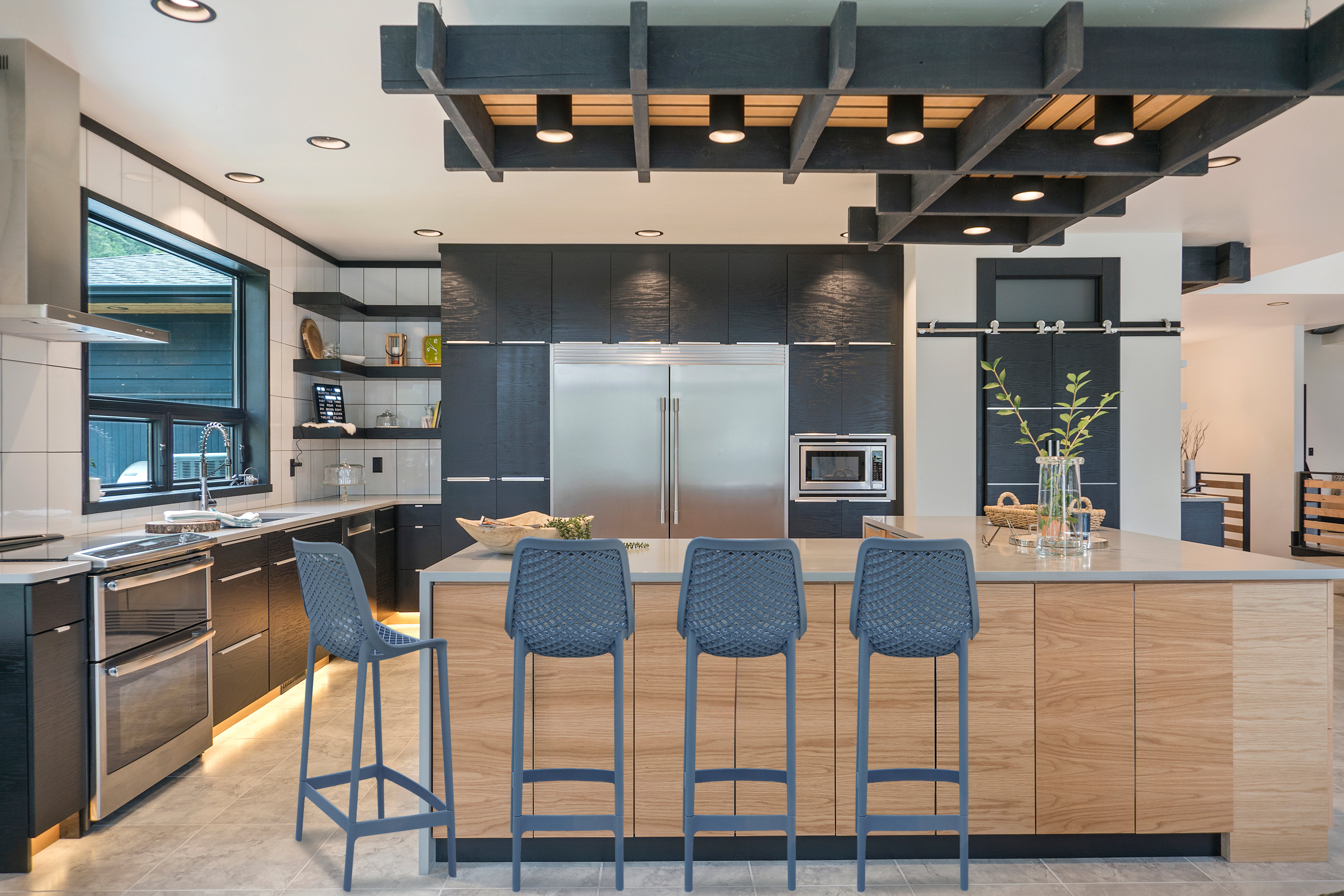 Latitude Run® New Space 30 Inch Bar Stool (Set of 4) | Wayfair