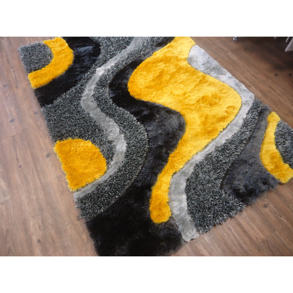 Red Barrel Studio® Nevin Hand-Tufted Gray/Yellow Area Rug & Reviews ...