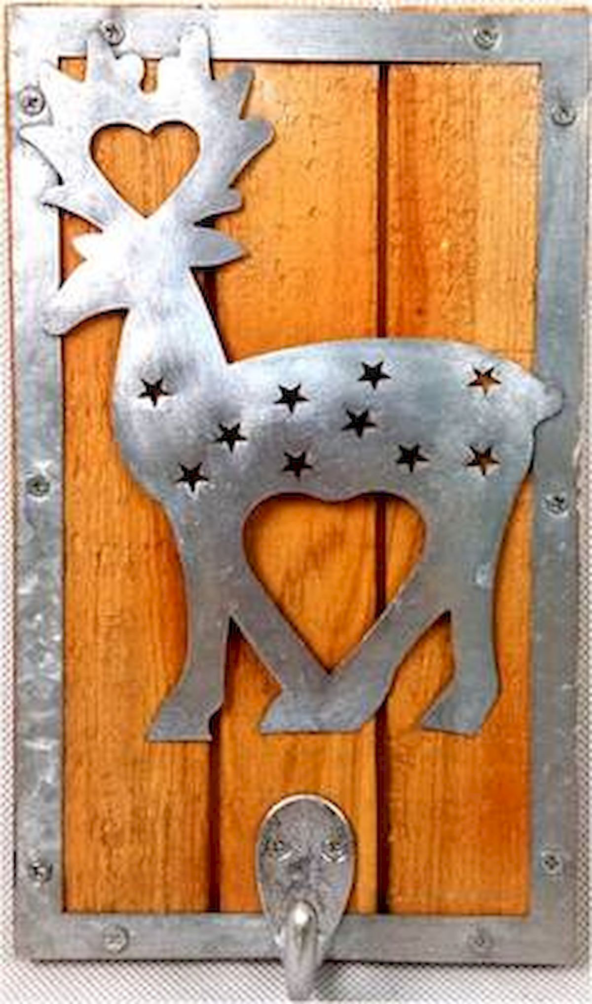 The Holiday Aisle® Buckhurst Wall Hook in Brown/Silver | Wayfair