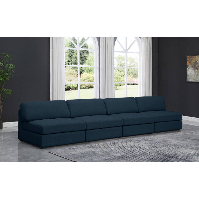 Wrought Studio Hurman 152" Armless Modular Sofa | Wayfair