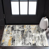Wade Logan® Abstract Yellow/Black/Gray Area Rug & Reviews | Wayfair
