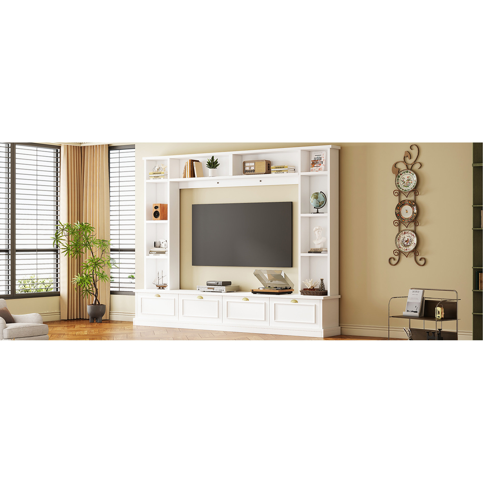 Mercer41 Versatile Entertainment Center With Multiple Functions And ...