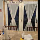 Ophelia & Co. Cardwell Sheer French Door Curtain Panels in Beige, Black ...