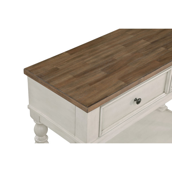 Ophelia & Co. Cambra 52" Wide 2 Drawer Solid Wood Buffet Table | Wayfair