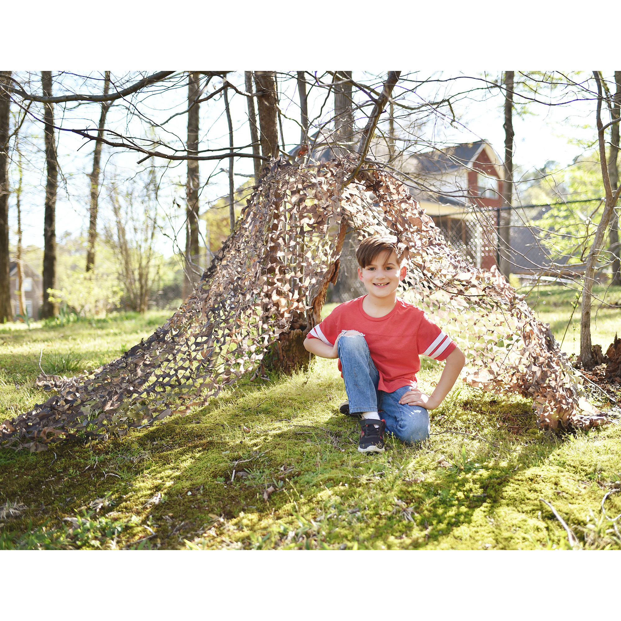 Thin Air Brands Nature Bound: Camouflage Netting - 9 x 5' Build-A-Fort ...